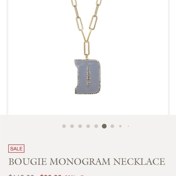 Tova | Jewelry | Tova Bougie Monogram Necklace D | Poshmark